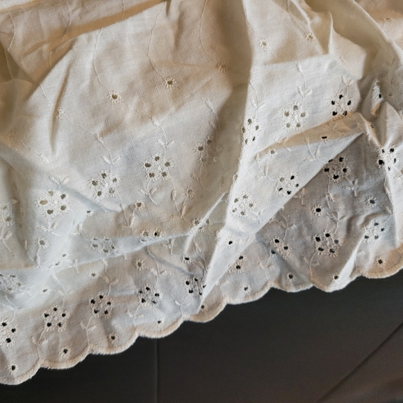 Unbranded | Bedding | Vintage Cottage Lace Eylet Cotton Queen Dust ...